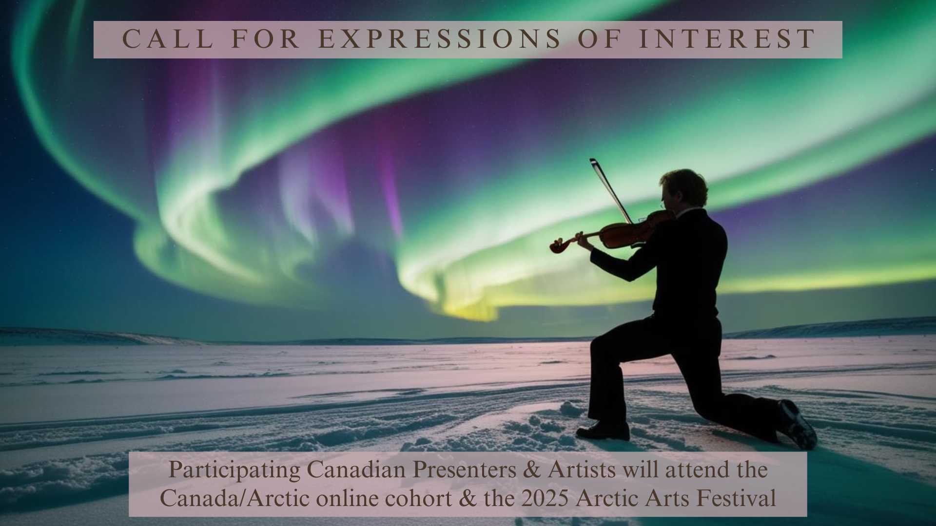 Call for Expressions of Interest: Canada/Arctic Online Cohort Program ...